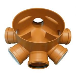 315mm Underground Drainage Level Invert Manhole Chamber Base 5 Inlet ...