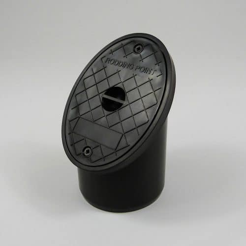 110mm Underground Drrainage Oval Rodding Point Black Plastic | TWS ...
