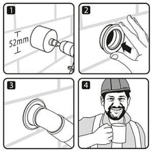 Pipesnug Grey Waste Pipe Collar-Seal 32mm (2 pack) | TWS Plastics ...