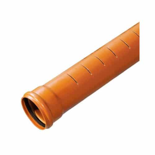 110mm Underground Slotted S/Socket Pipe 3mt | TWS Plastics Online Store